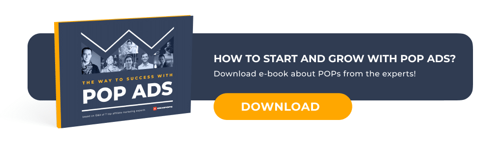 What is Pop ads in affiliate marketing: Definition, examples — RichAds Blog