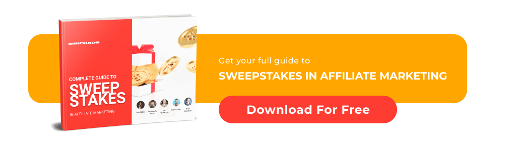 What is Sweepstakes in affiliate marketing: Definition, examples ...