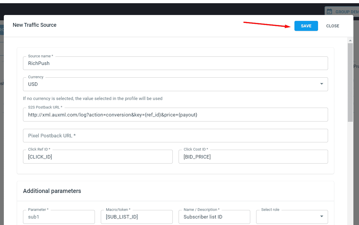 How to set up tracking: RichAds + RedTrack — RichAds Blog