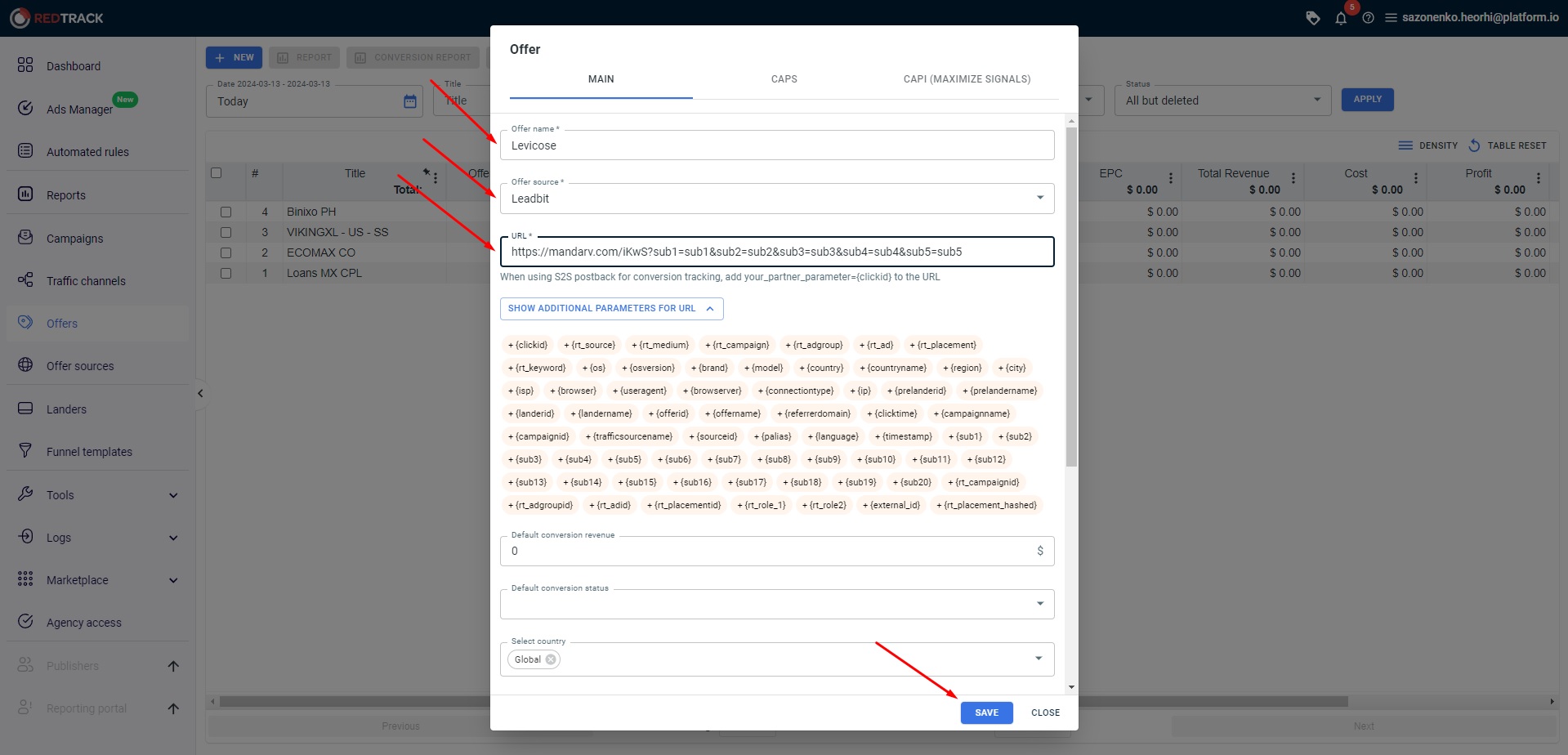 RedTrack tracker: How to set up conversion tracking with RedTrack ...
