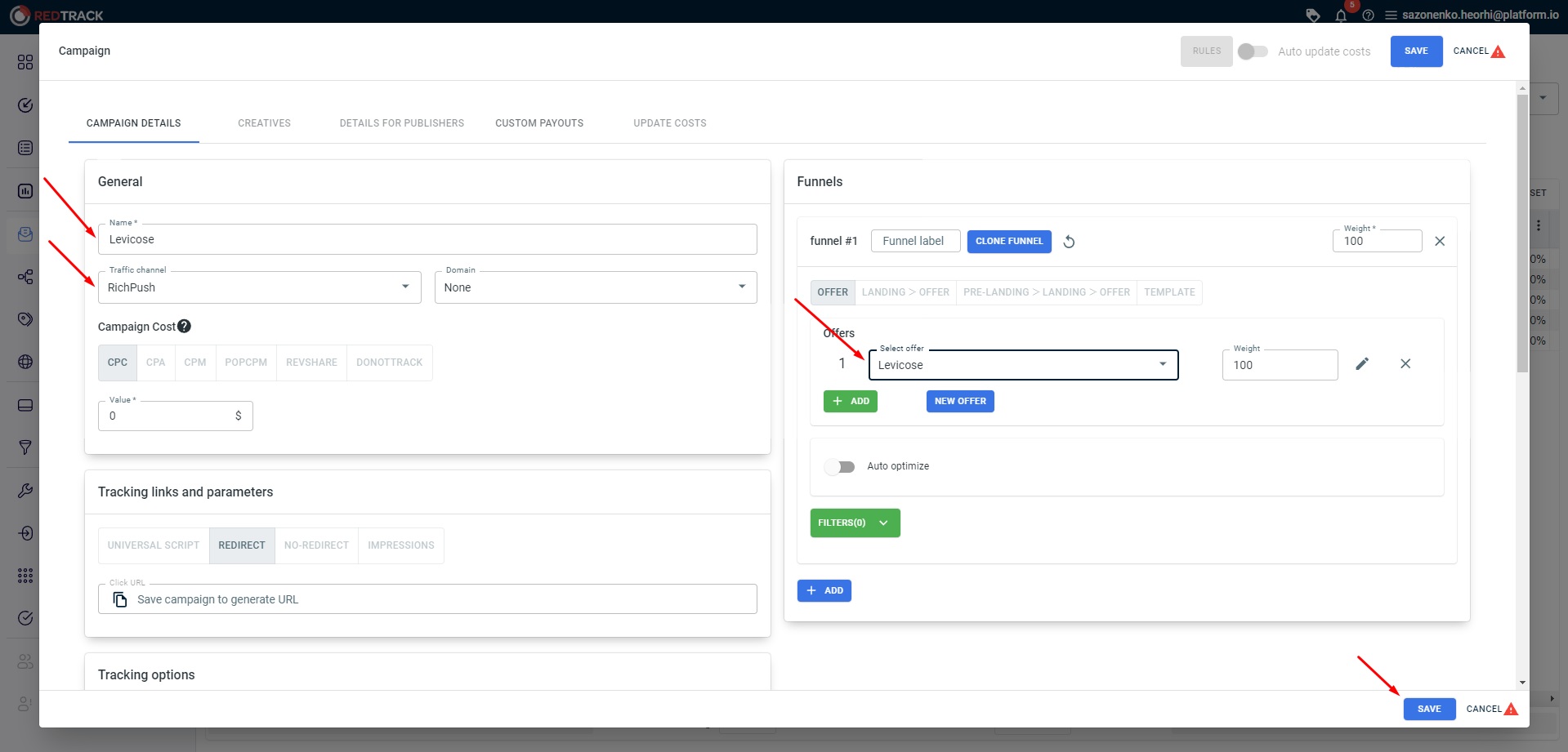 RedTrack tracker: How to set up conversion tracking with RedTrack ...