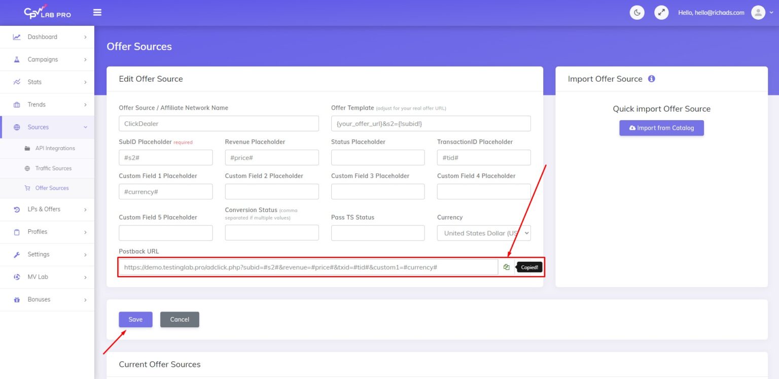 CPV Lab Pro tracker: How to set up conversion tracking with CPV Lab Pro ...