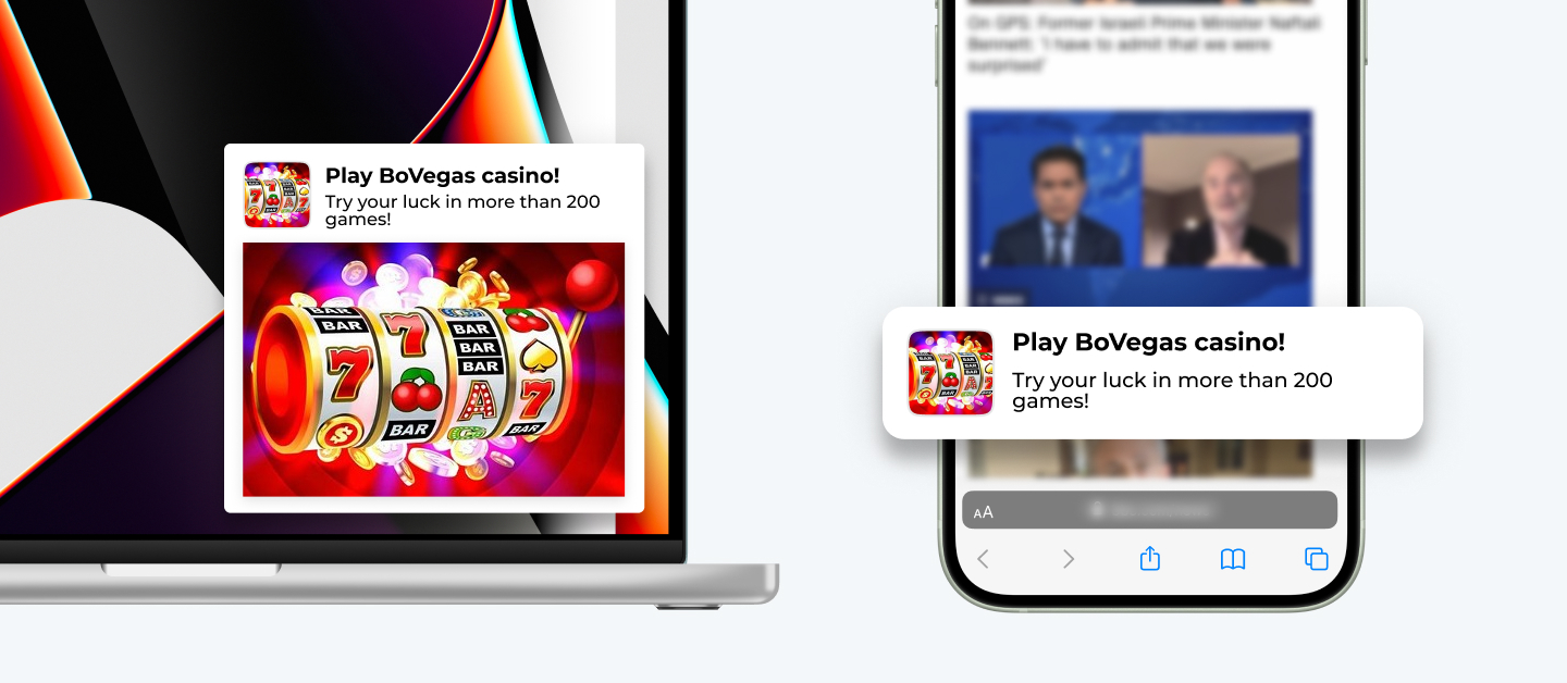 Top Gambling offer titles for push advertising notifications — RichAds Blog