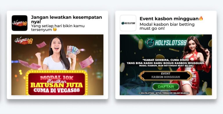 Gambling Ads Examples for Indonesia — RichAds Blog