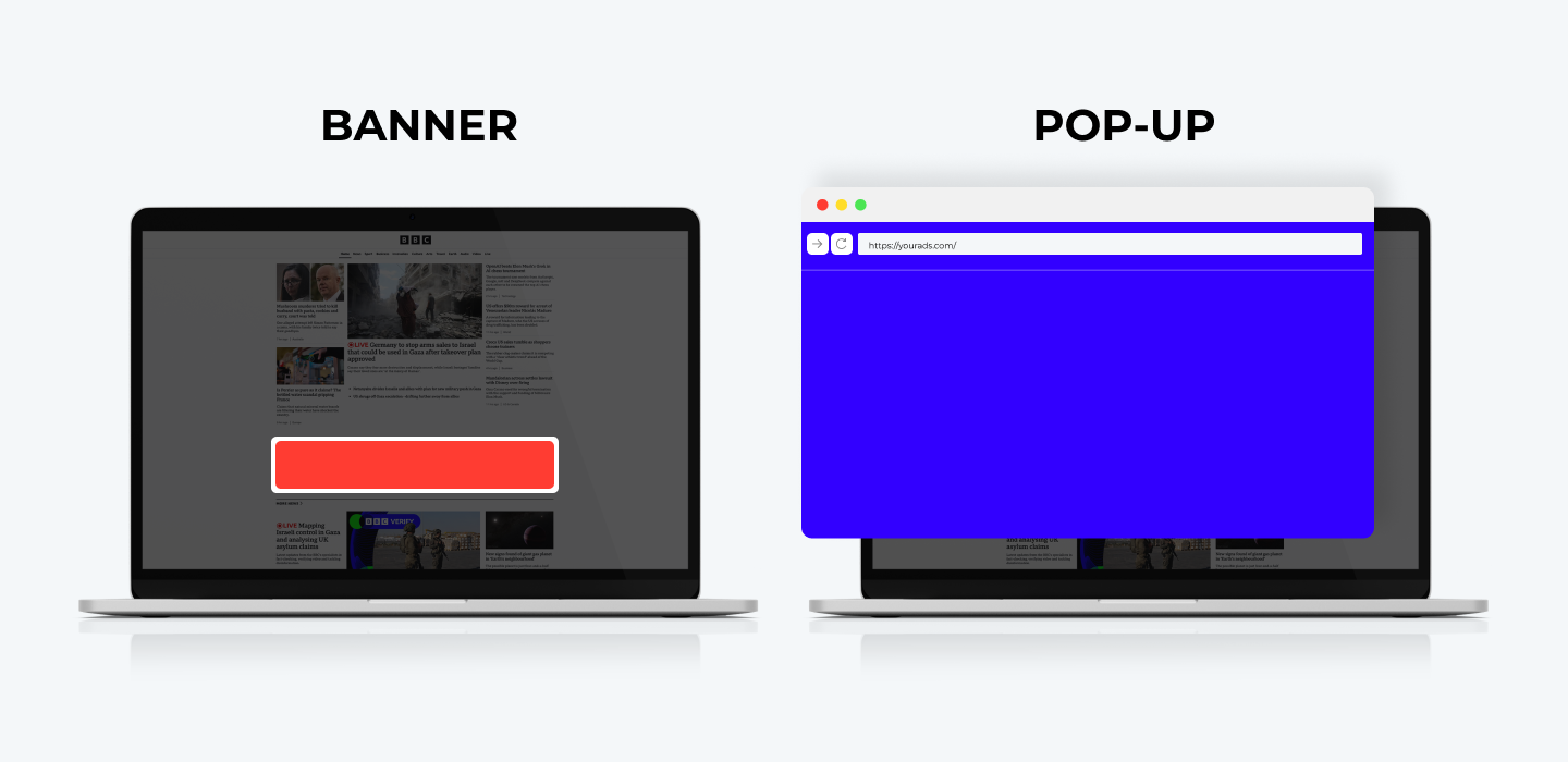 Banner Ads vs Pop-Up Ads: Key Differences with Examples — RichAds Blog